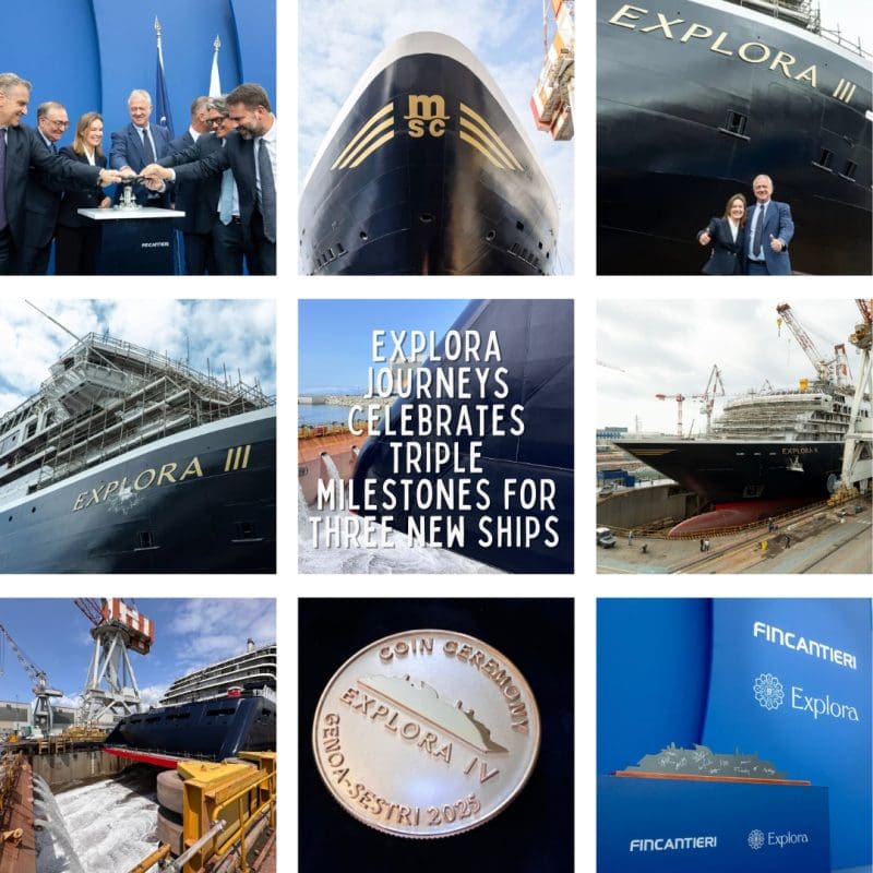 Explora Journeys celebrates triple milestones for three new ships ...